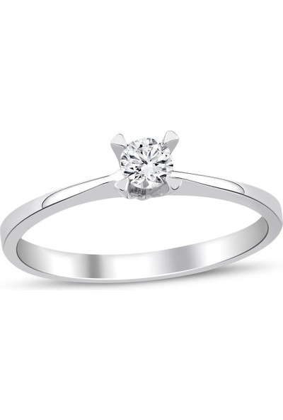 İryum 0.17 Karat E-F Vs Pırlanta Tektaş Yüzük WPY3131AZ