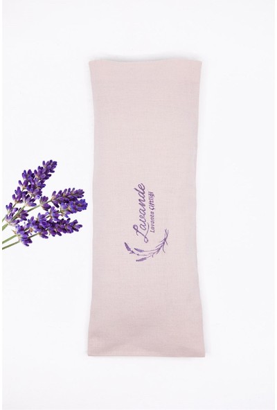 Lavande Lavanta Dolgulu Göz Yastığı-Bej