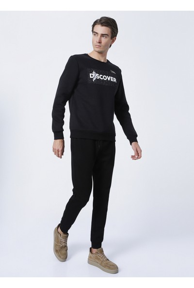 National Geographic I-Discover Bisiklet Yaka Uzun Kollu Standart Kalıp Baskılı Siyah Erkek Sweatshirt National Geographic I-Discover Bisiklet Yaka Uzun Kollu Standart Kalıp Baskılı Siyah Erkek Sweatshirt