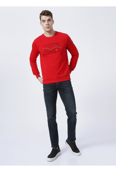 National Geographic C-Izohıps Bisiklet Yaka Standart Kalıp Baskılı Kırmızı Erkek Sweatshirt National Geographic C-Izohıps Bisiklet Yaka Standart Kalıp Baskılı Kırmızı Erkek Sweatshirt