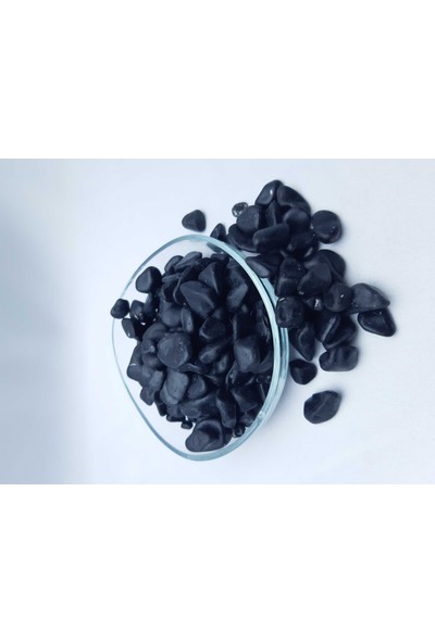 Be Beauty Dekoratif Siyah Renkte Orta (10-25MM) Çakıl Taşı 350 gr