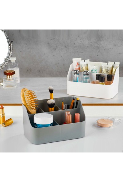 Ferhome Makyaj Organizer Masaüstü Kalemlik 5 Bölmeli Kozmetik Makyaj Düzenleyici ve Organizeri