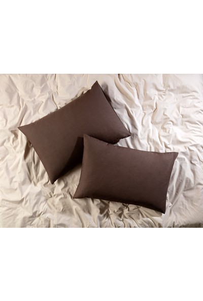 Madame Coco Ciel Yastık Kılıfı Seti - Kahverengi