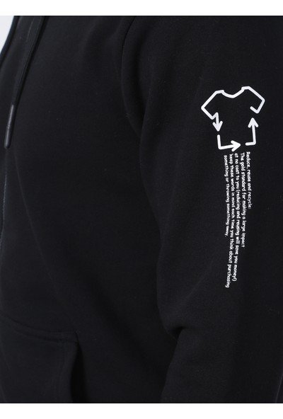 Only & Sons Kapüşonlu Uzun Kollu Normal Kalıp Düz Siyah Erkek Sweatshirt Only & Sons Kapüşonlu Uzun Kollu Normal Kalıp Düz Siyah Erkek Sweatshirt