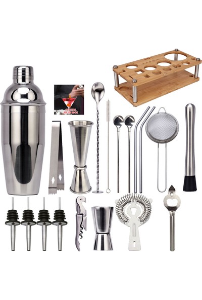 Gahome 20'li 750ML Bar Kokteyl Seti Shaker Içecek Seti (Yurt Dışından) Gahome 20'li 750ML Bar Kokteyl Seti Shaker Içecek Seti (Yurt Dışından)