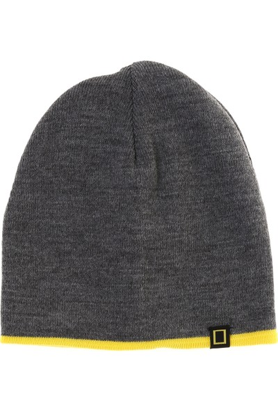 National Geographic NG-BR02 Gri Melanj Erkek Düz Bere