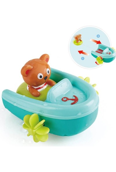 Hape Çek-Bırak Tekne ve Ayıcık - Banyo Oyuncağı Hape Çek-Bırak Tekne ve Ayıcık - Banyo Oyuncağı