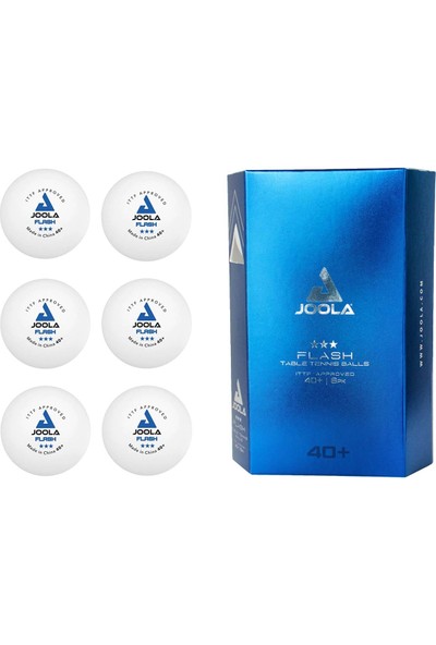 Joola Flash ITTF onaylı 6'lı Beyaz Masa Tenisi Topu Joola Flash ITTF onaylı 6'lı Beyaz Masa Tenisi Topu