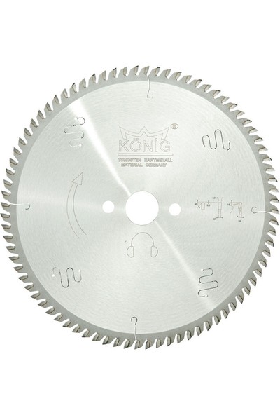 König Trf Dişli Elmas Uçlu Hassas Kesim Daire Testere 250 mm König Trf Dişli Elmas Uçlu Hassas Kesim Daire Testere 250 mm