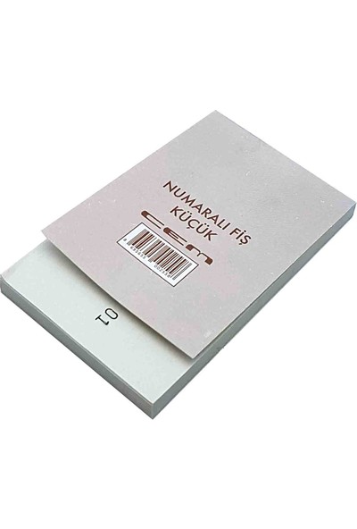 Cem Numaralı Fiş Küçük Boy 5'li