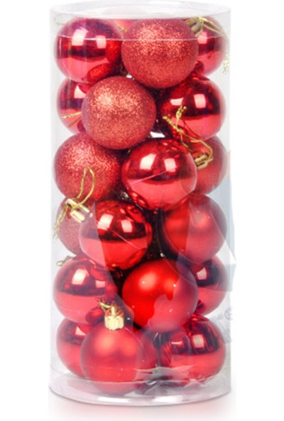 Farfi 24 Adet Noel Top Süs Dekor (Yurt Dışından)