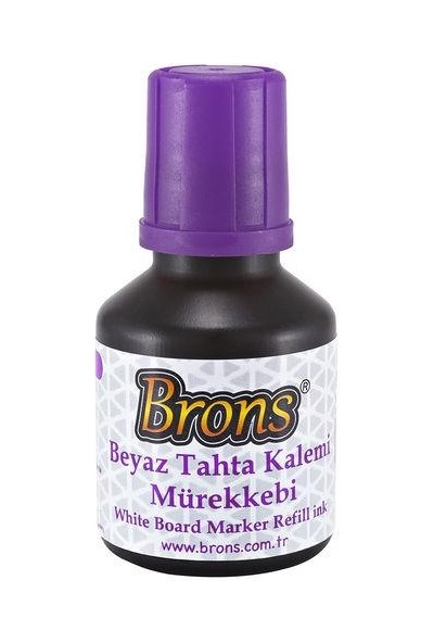 Brons Beyaz Tahta Kalemi Mürekkebi Mor 30 cc