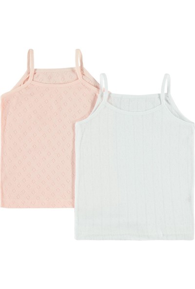 Civil Girls Kız Çocuk 2'li Atlet 2-10 Yaş Somon