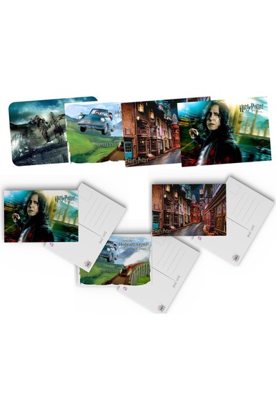 Gifi Harry Potter Hogwarts Diagon Yolu Kartpostal 4'lü Gifi Harry Potter Hogwarts Diagon Yolu Kartpostal 4'lü