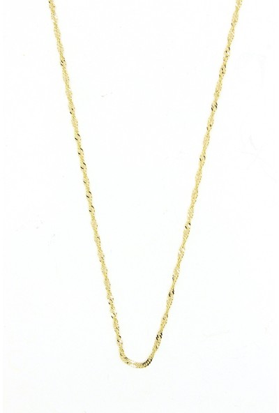 Cigold Taşsız Zincir 14 Ayar Altın 1.06 gr Kolye