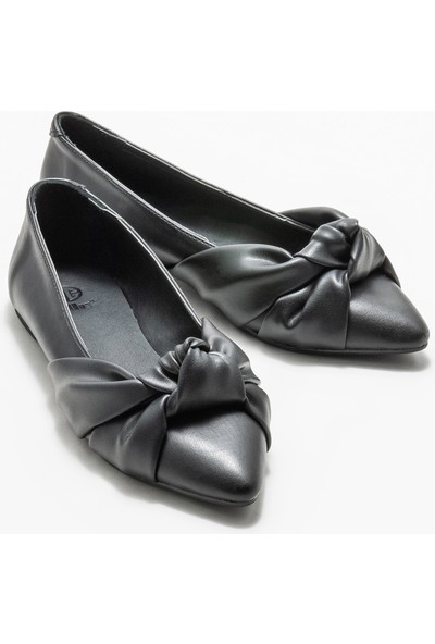 Elle Shoes Siyah Kadın Babet
