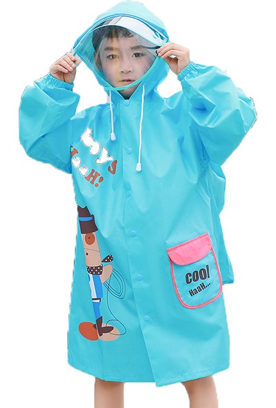 Gogoo Polyester Kumaş Öğrenci Çocuk Yağmurluk-Sarı (Yurt Dışından) Gogoo Polyester Kumaş Öğrenci Çocuk Yağmurluk-Sarı (Yurt Dışından)