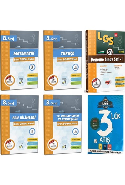 Özde Bir Yayınları 8. Sınıf 5'li LGS Denemesi + Özdebir Branş Denemesi Seti + Oscar LGS 3'lü Deneme Özde Bir Yayınları 8. Sınıf 5'li LGS Denemesi + Özdebir Branş Denemesi Seti + Oscar LGS 3'lü Deneme