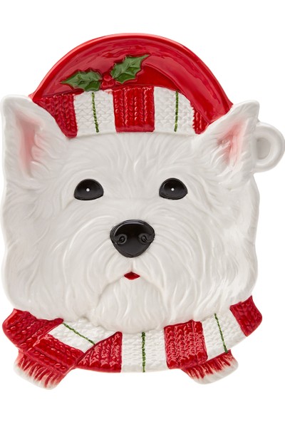 Karaca Home Maltese Dog Dekoratif Tabak (19 Cm)