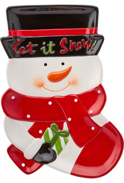 Karaca Home Snowman Dekoratif Tabak (27 Cm)