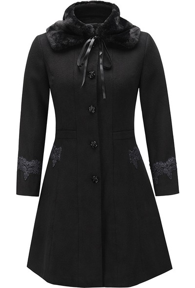 Gogoo Yün Hırka Ceket-Siyah (Yurt Dışından)