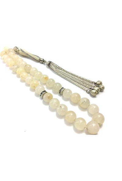 Tesbih Perver Mineli Ay Taşı Doğal Taş Tesbih Tesbih Perver Mineli Ay Taşı Doğal Taş Tesbih