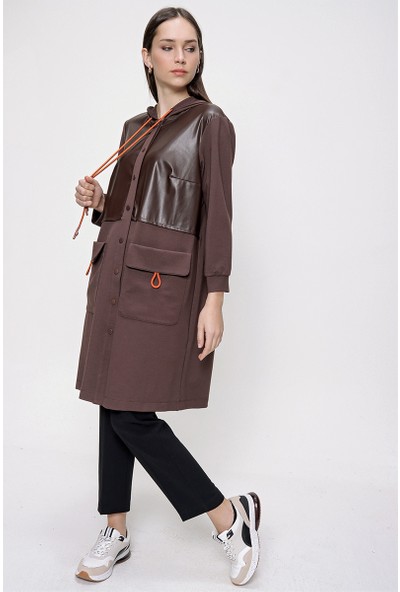 Aker 18565111 Deri Garnili Örme Kap Aker 18565111 Deri Garnili Örme Kap