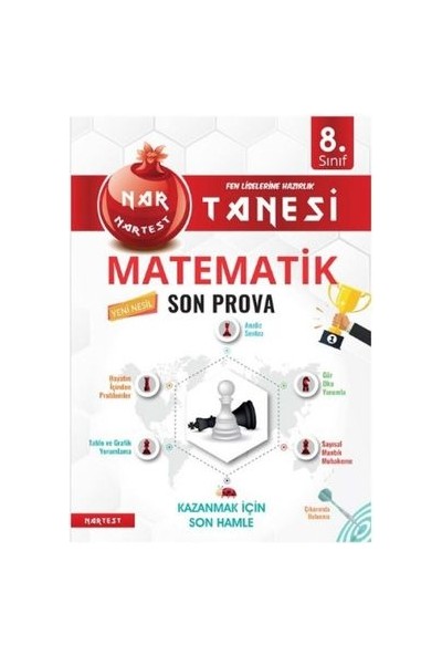 Nartest Yayınevi 8. Sınıf Nar Tanesi Son Prova Matematik Altın Sorular Nartest Yayınevi 8. Sınıf Nar Tanesi Son Prova Matematik Altın Sorular