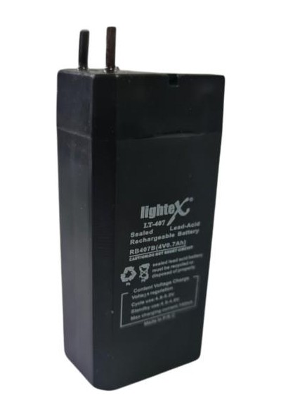 Lightex LT-407 4VOLT 0.7AMPER Akü 63 x 21 x 30 mm
