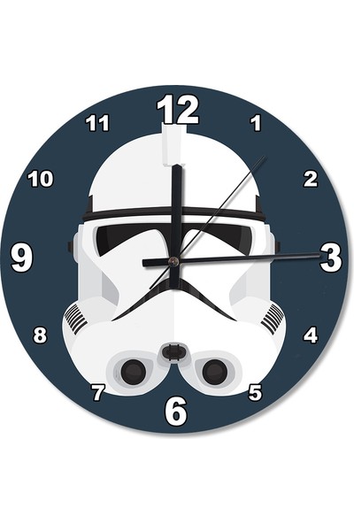 Tablomega Star Wars Klon Asker Ahşap Duvar Saati
