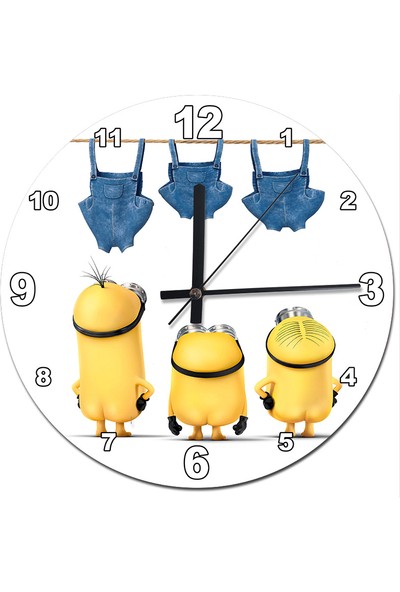 Tablomega Minions Minyonlar Analog Duvar Saati