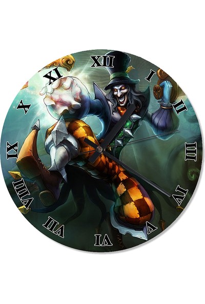 Tablomega League Of Legends Shaco Tasarım Duvar Saati Tablomega League Of Legends Shaco Tasarım Duvar Saati