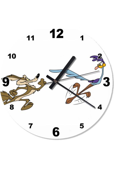 Tablomega Road Runner Çocuk Odası Duvar Saati