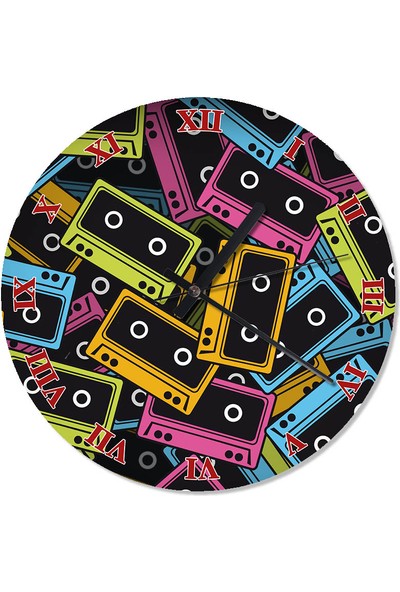 Tablomega Nosatjik Kasetler Analog Duvar Saati