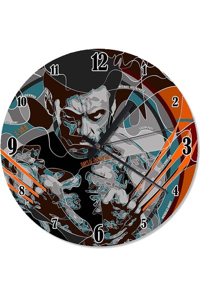 Tablomega The Wolverine Temalı Duvar Saati