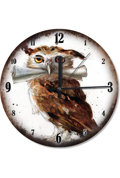 Tablomega Mektup Getiren Baykuş Akarlı Duvar Saati Tablomega Mektup Getiren Baykuş Akarlı Duvar Saati