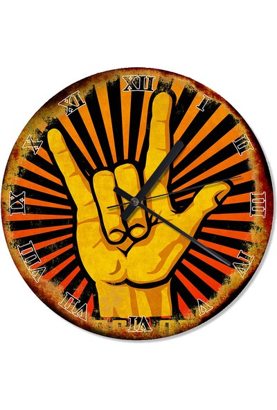 Tablomega Eski Zemin Melat Işareti Analog Duvar Saati
