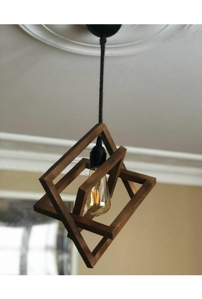 Big Wood Workers Ahşap Tekli Avize