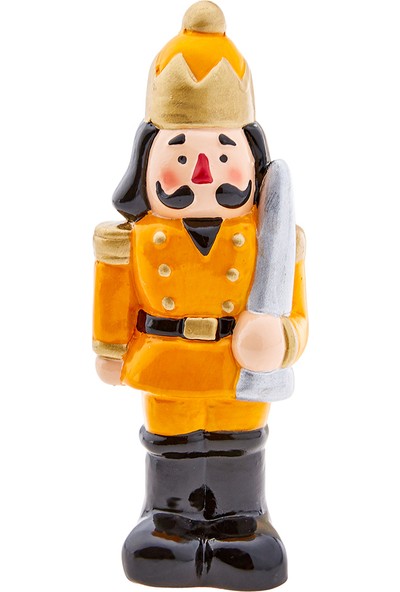 Karaca Home Nutcraker Biblo Sarı 12CM Karaca Home Nutcraker Biblo Sarı 12CM