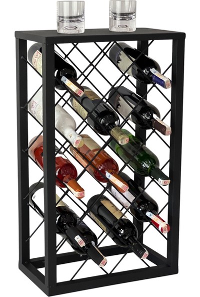 Weblonya Metal Şaraplık Şarap Standı Metal Stand 6007