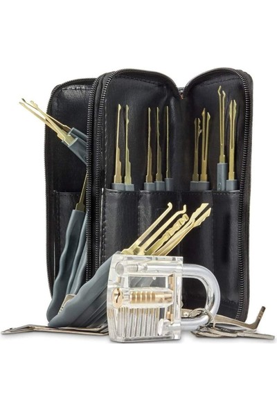 Valkyrie 24 Parça Bozuk Kilit Açma Seti + Şeffaf Asma Kilit Valkyrie 24 Parça Bozuk Kilit Açma Seti + Şeffaf Asma Kilit