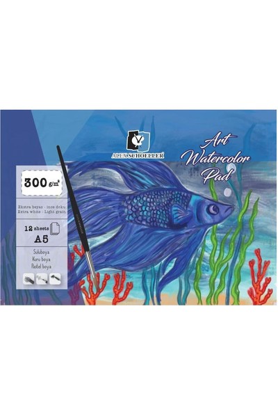 Alex Schoeller Art Watercolour Pad Sulu Boya Defteri Blok 300 Gr. A5 12 Yaprak Alex Schoeller Art Watercolour Pad Sulu Boya Defteri Blok 300 Gr. A5 12 Yaprak