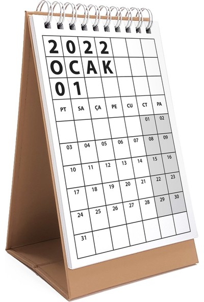 Bi'aldım 2022 Takvim Kraft Masa Takvimi Bi'aldım 2022 Takvim Kraft Masa Takvimi