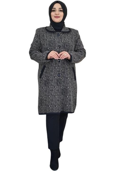 Pys Giyim Marje Düğmeli Baklava Desenli Hırka