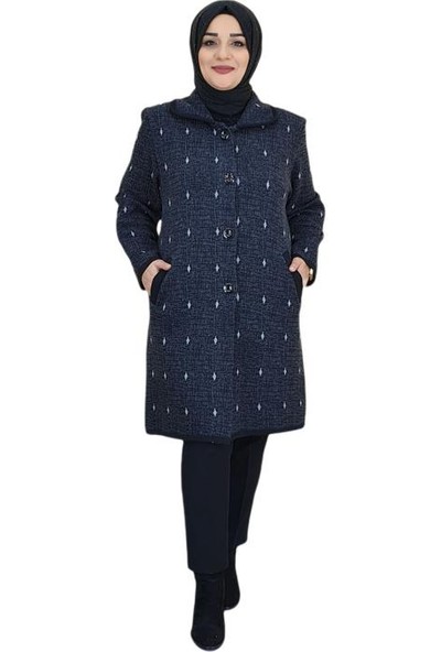 Pys Giyim Marje Düğmeli Baklava Desenli Hırka