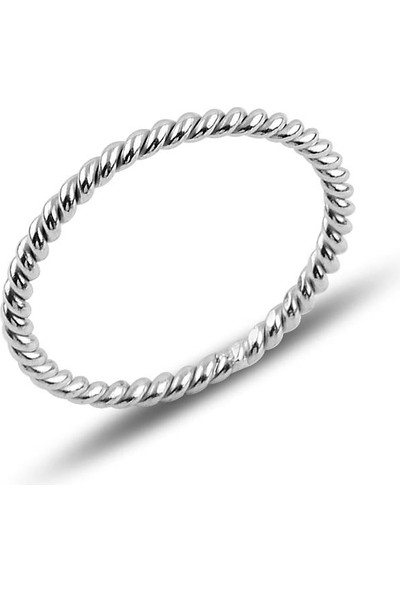 Söğütlü Silver Gümüş Rodyumlu Ince Yüzük Söğütlü Silver Gümüş Rodyumlu Ince Yüzük