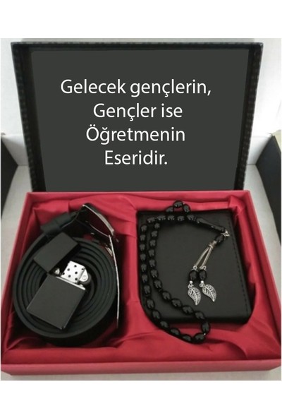 Alsepeteavm Öğretmenler Günü Hediye Cüzdan, Kemer, Tespih, Çakmak Seti DG22 Alsepeteavm Öğretmenler Günü Hediye Cüzdan, Kemer, Tespih, Çakmak Seti DG22