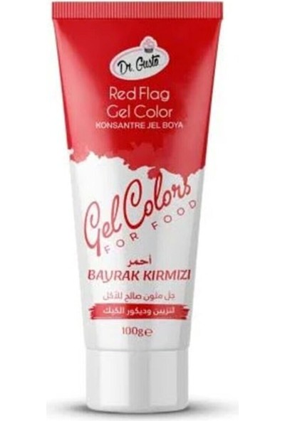 Dr. Gusto Kırmızı Tüp Jel Boya 100 gr