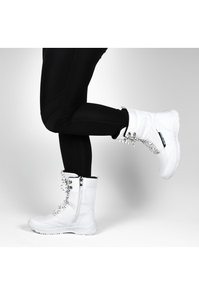 Mix Brand Kadın Beyaz Kar Botu