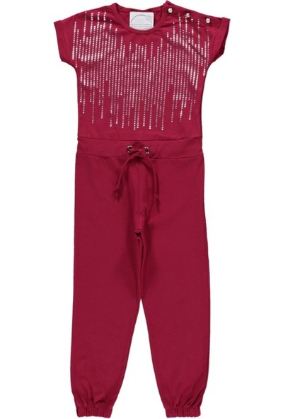 Paketle Express Varak Çizgili Kız Tulum 6/9 Yaş